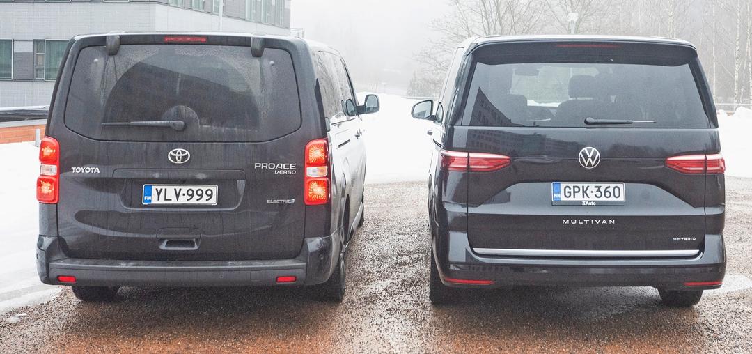 Vertailu: Toyota Proace EV & Volkswagen Multivan PHEV Tila-autot ...