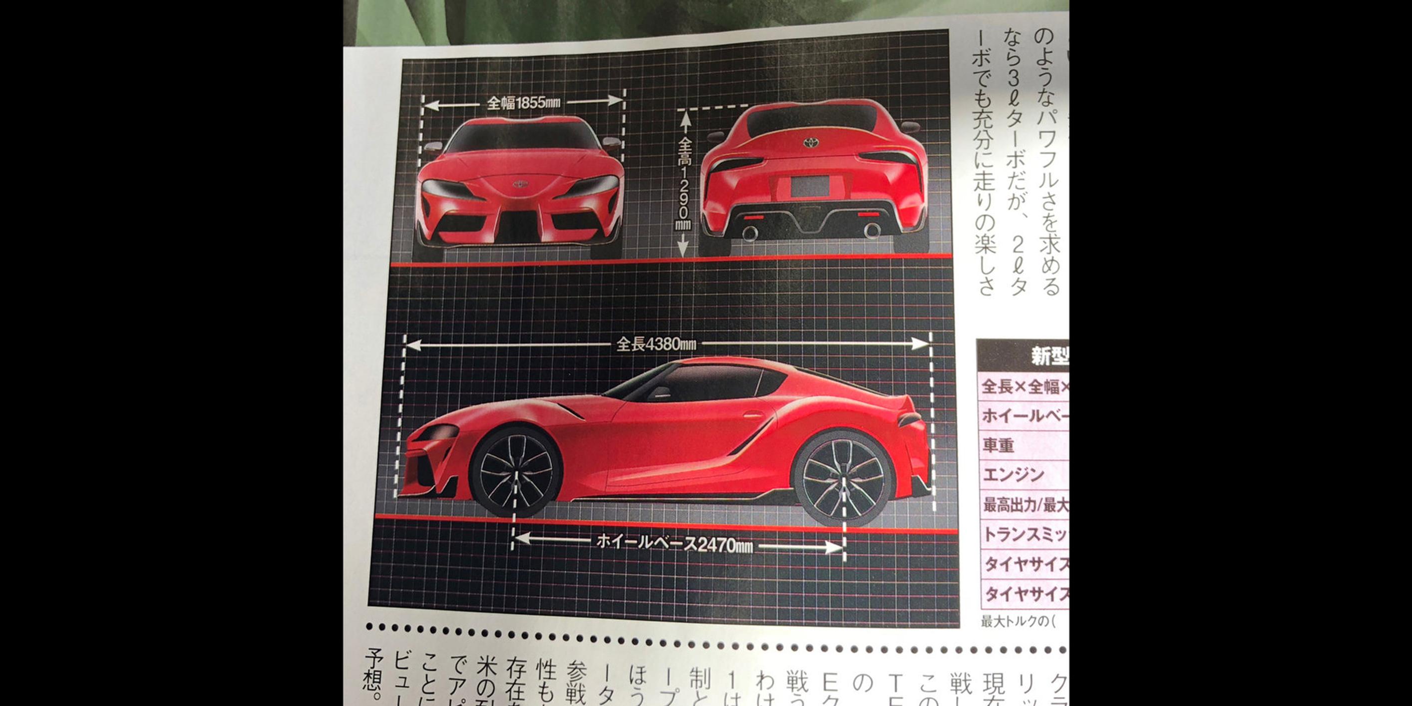 Japanilaislehti julkaisi kuvat uudesta Toyota Suprasta | Tuulilasi