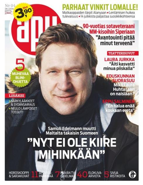 Samuli Edelmann palasi Suomeen | Apu