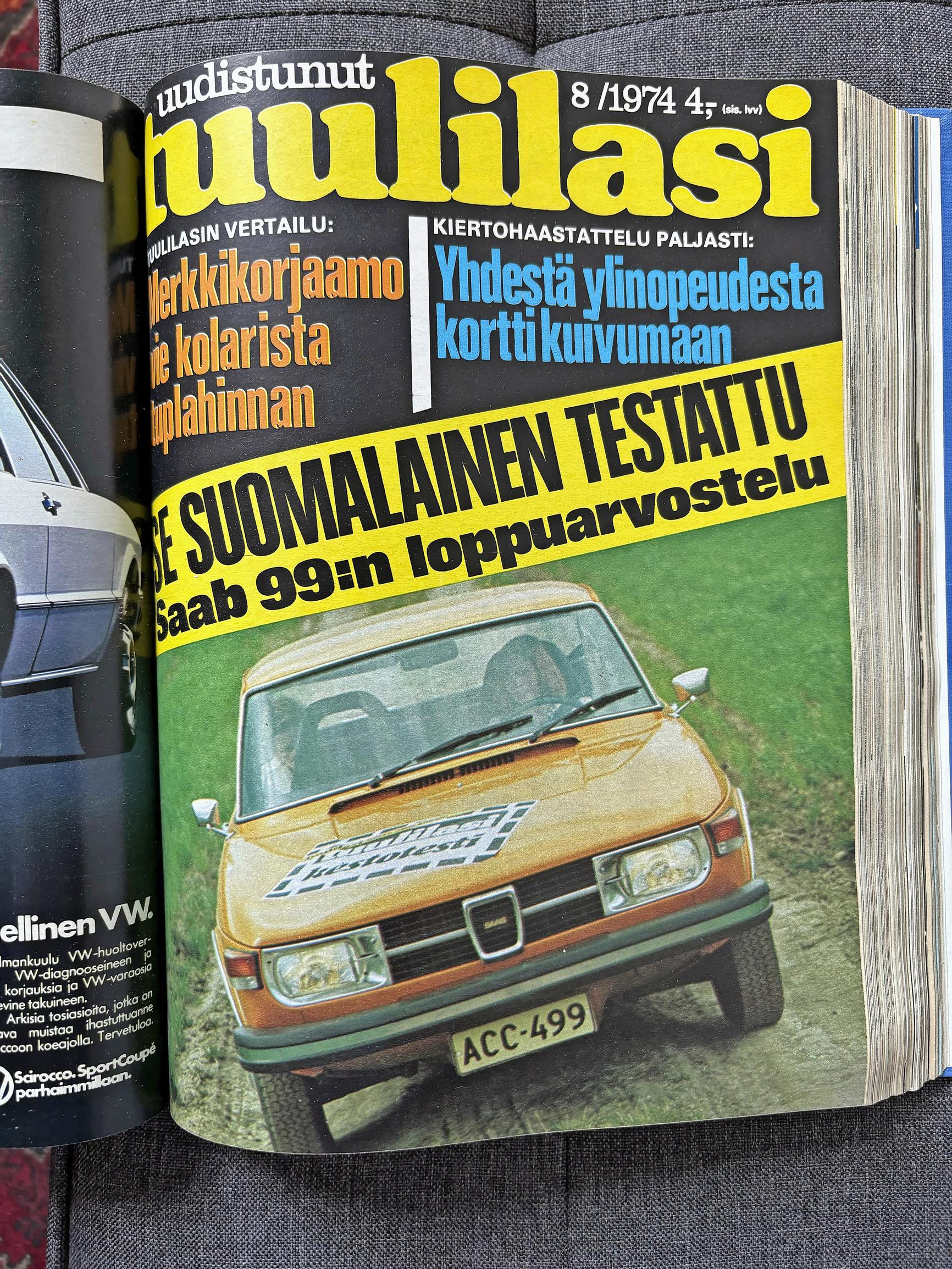 50 vuotta sitten | Saab 99 – Todellinen Suomi-auto | 1974 | Tuulilasi